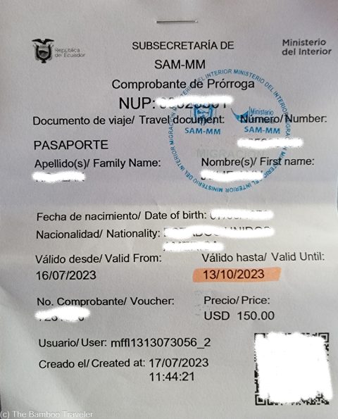 How to Extend Your Visa in Ecuador (2024 Updates) - The Bamboo Traveler